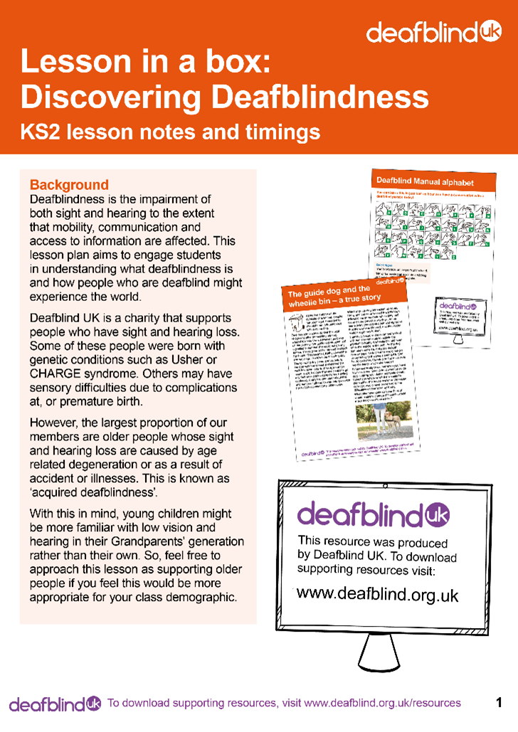 Standing out and fitting in with Deafblind UK - BATOD