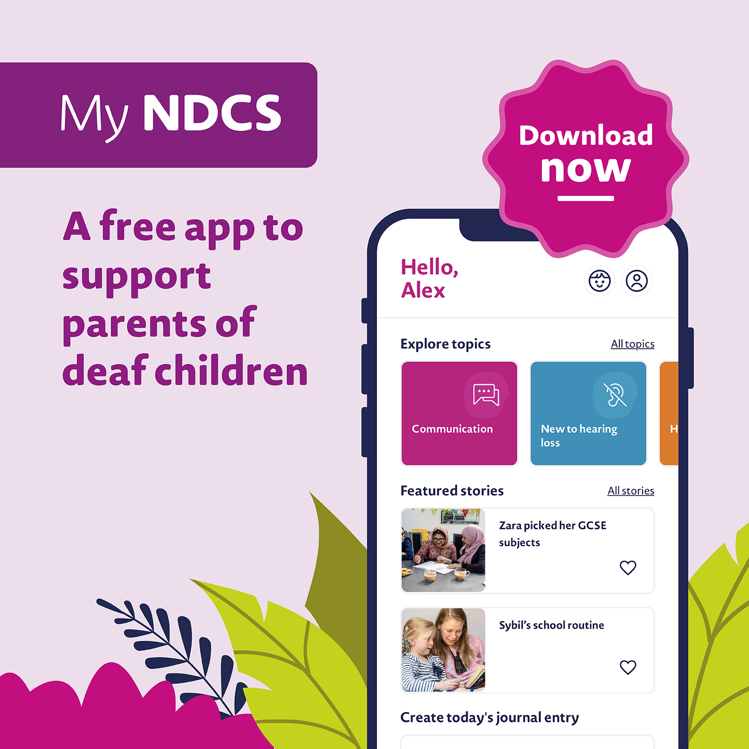 My NDCS, a free app for parents of deaf children - BATOD