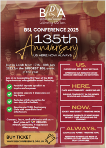 BDA’s BSL Conference and 135th anniversary (17th-19th July 2025) - BATOD