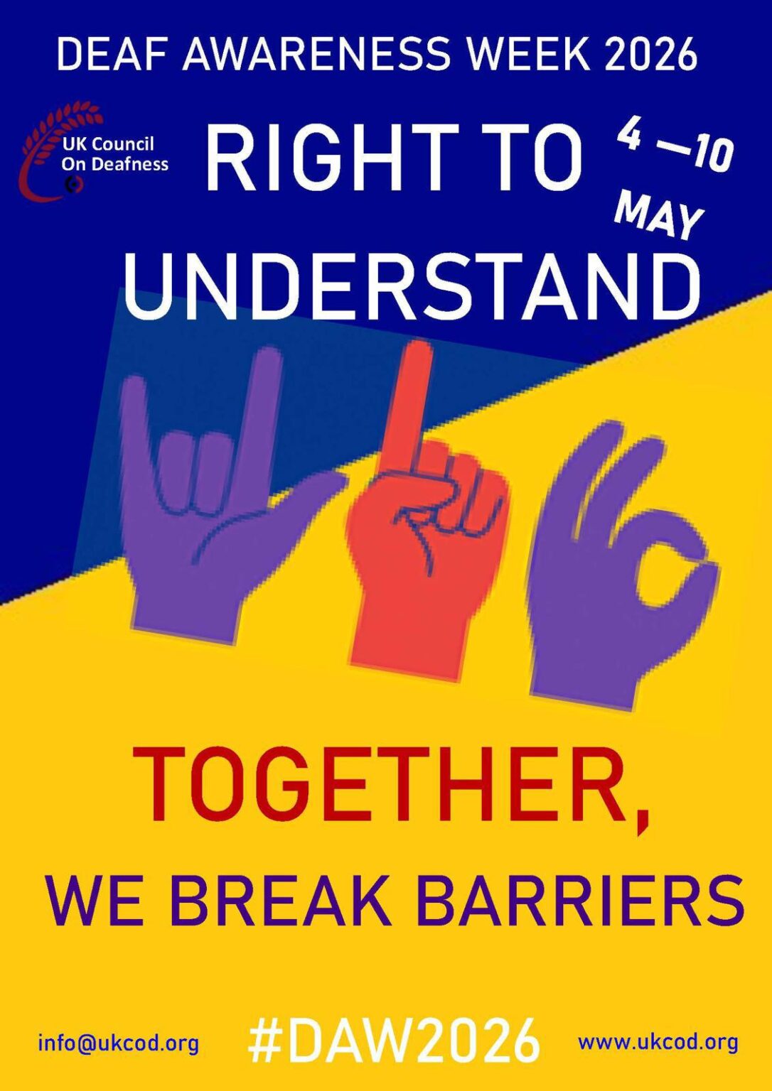 2026 Deaf Awareness Week theme 'Right to understand - Together, we ...